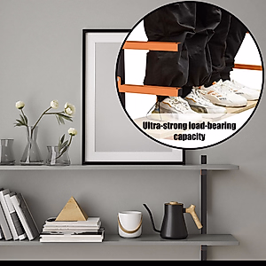 Caliee Wood Organizer Rack and Lumber Storage Rack Wall Mount with 3-Level Holds Up 1400 LBS,Garage Organization and Wall Storage,4 Pieces