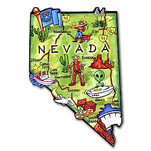 Nevada Artwood State Magnet Collectible Souvenir by Classic Magnets