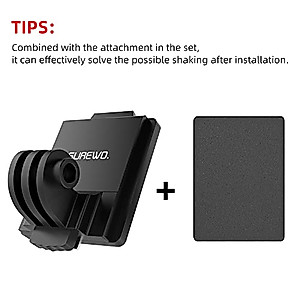 SUREWO Aluminum NVG Mount Compatible with GoPro Hero 11/10/9/8/7/6/5 Black, Tactical Helmet NVG Mount Compatible with DJI Osmo Action 3/2,Insta360 ONE R/AKASO/Crosstour and Most Action Cameras