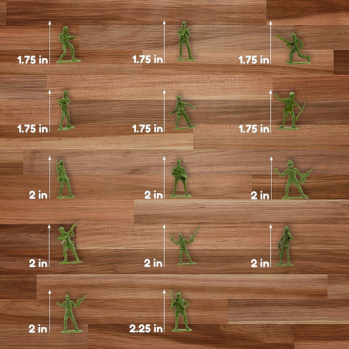 Fun Central Green Army Men Toy Soldier Action Figures for Kids - 144 Pack