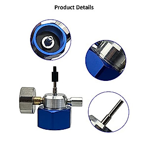 YIGUCS Airsoft Propane Filling Adapter for Green Gas with Pressure Gauges and Thimble Protective Cover Use with Propane Camping Tank