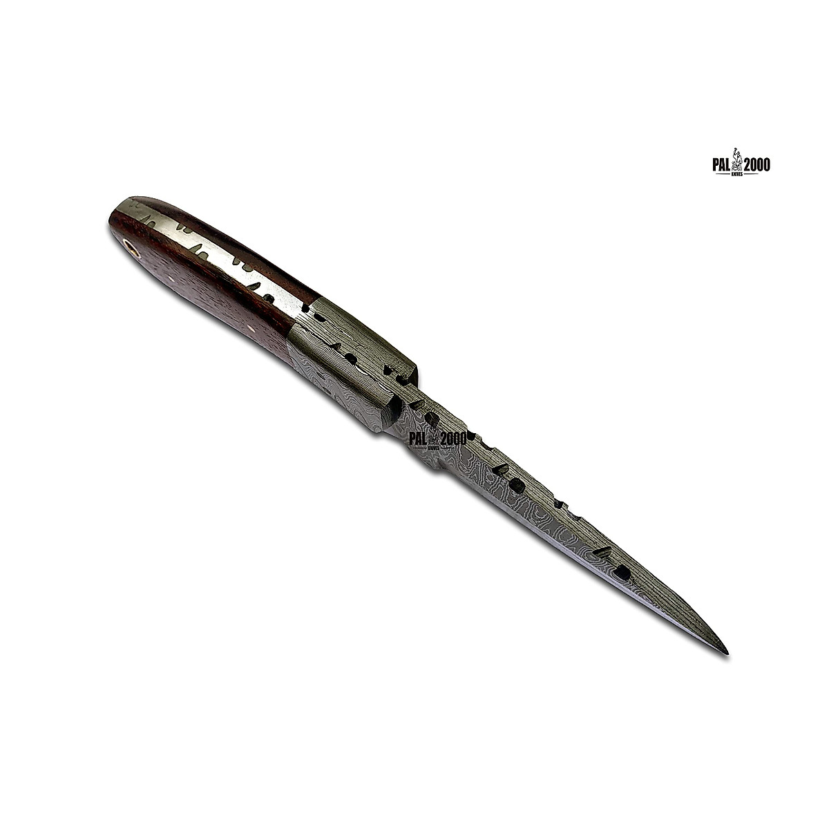 PAL 2000 KNIVES DAM-6011 Handmade Damascus Steel Knife with Sheath New Pattern Blade and Handle