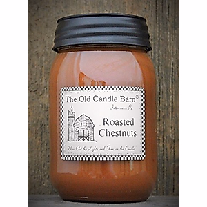 Roasted Chestnuts 16 Oz Jar Candle - Made in The USA - Blow Out The Light and Turn On The Candles!