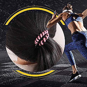 LGEGE 6PCS Stretchable Wristband Wristlet Keychain Wrist Key Chain Wristlet,Spring Flexible Spiral Wrist Coil ​Wrist band Bracelet Key Holder Key Ring for Sauna Gym Pool ID Badge and Outdoor Sports