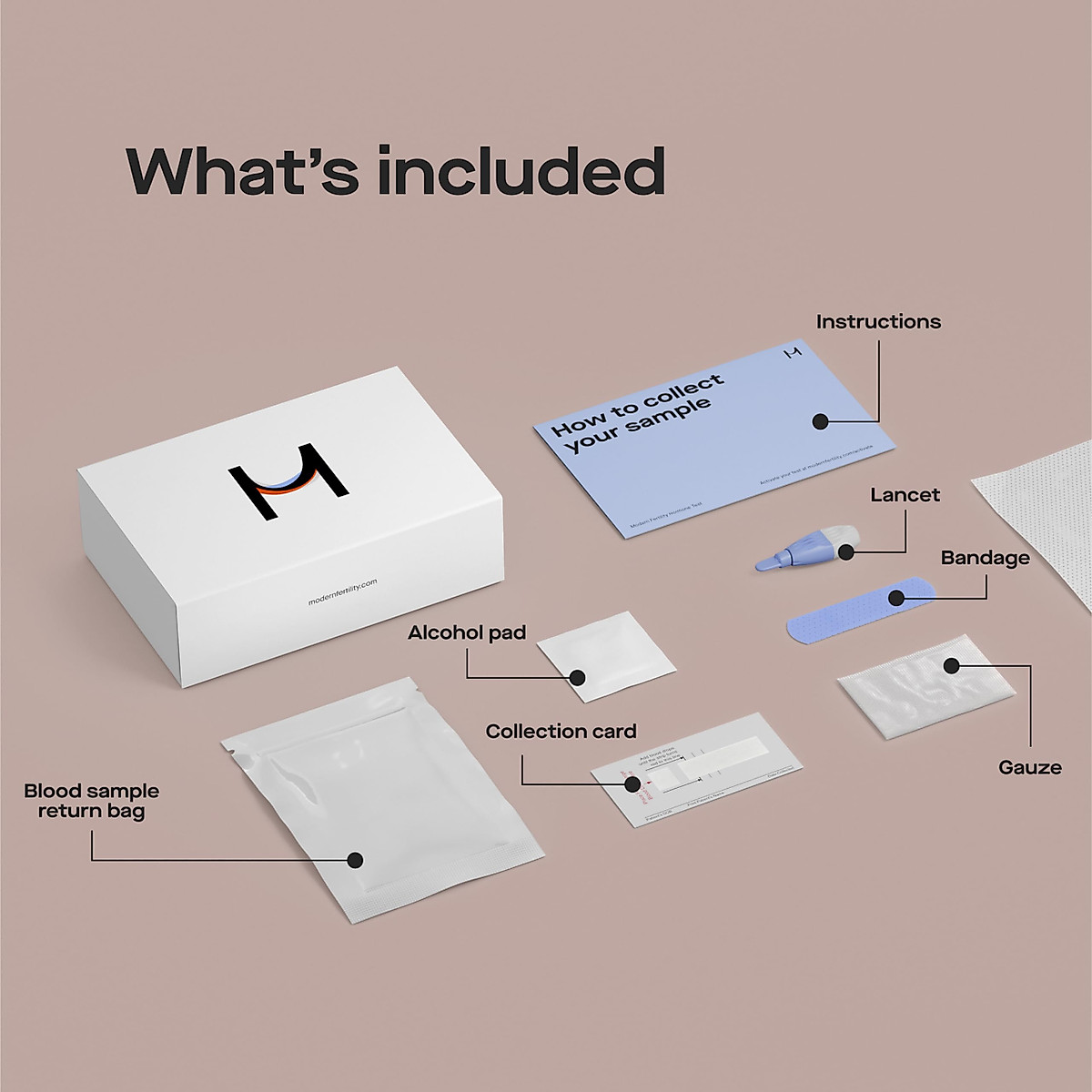 Modern Fertility Hormone Test | Reliable, Convenient at-Home Kit for Women Delivers Personalized Reports, Accurate & Fast, Collect Your Sample and Send It to Our Lab