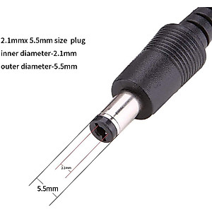 Power Extension Cord, 6 Pack DC 12v 10ft 2.1mm x 5.5mm Power Adapter Supply Camera Extension Cable for CCTV Wireless IP Security Camera, LED Strip, Car, Monitors,DVR, Audio Camera,Router (6 Pack)