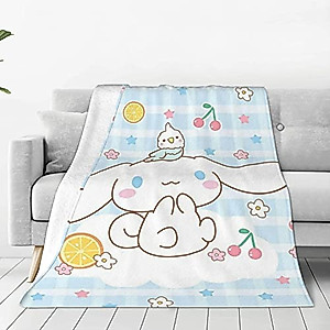 TuiXinAP Blanket Soft Cozy Flannel Lightweight and Comfortable Bedroom Living Room Sofa Throw Blankets for Adults Kids,50''x40''