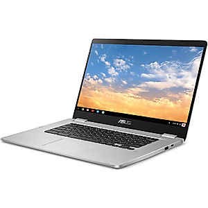 ASUS 15 Slim Chrome OS Laptop Intel Processor up to 2.4GHz 15.6in Full HD NanoEdge-Display with 180 Degree-Hinge 4GB DDR4 64GB Storage WiFi + BT (C523 – Renewed)