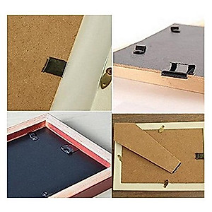 WOIWO 20 PCS Metal Hanging Hooks Hanger Clips for Wall Mount Album Picture Photo Artwork Frames