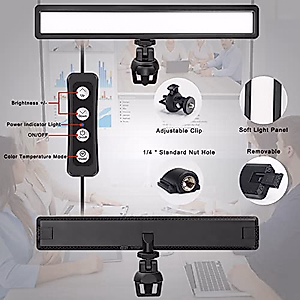 Video Conference Lighting, LUXCEO Zoom Light for Remote Working, Webcam Lighting for Laptop, Zoom Calls, Live Streaming, Online Class, Self Broadcasting, Video Conference Light Kit for Zoom Meeting