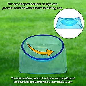 Hamster Food Bowl Plastic Guinea Pig Water Dish Prevent Knocking Over and Food Splashing Small Animal Feeding Bowl Double Use Container for Hamster Gerbil Chinchilla Ferret Hedgehog