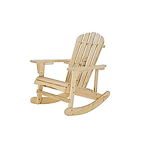 Outdoor Wood Rocker (Natural)