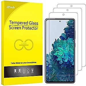 JETech Screen Protector Compatible with Samsung Galaxy S20 FE 6.5-Inch, Tempered Glass Film, 3-Pack