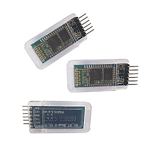 DSD TECH HC-05 Bluetooth Serial Pass-through Module Wireless Serial Communication with Button for Arduino