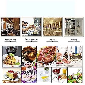 DSNN Steak Knives Set of 6 Muti-color Kitchen Ceramic Knife Set Sharp Outdoor BBQ Knife