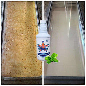 Bring It On Cleaner Hard Water Stain Remover, Shower Door Cleaner Plus Scrubbing Drill Pads