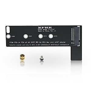 Lzcdelyxiao NVME SSD Convertor Card M.2 NGFF M-Key Solid State Disk Compatible with 2014 Mac Mini Late A1347 MEGEM2 MEGEQ2 MEGEN2 with 2 Screws