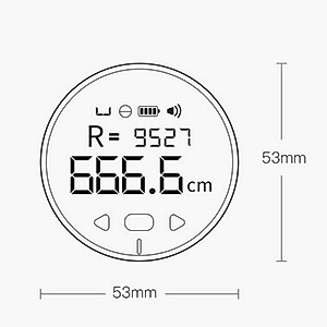 LEFUYAN Electronic Tape Measure with LCD Display Digital Ruler Type-C Rechargeable Length Measuring Tool for Flat Curved