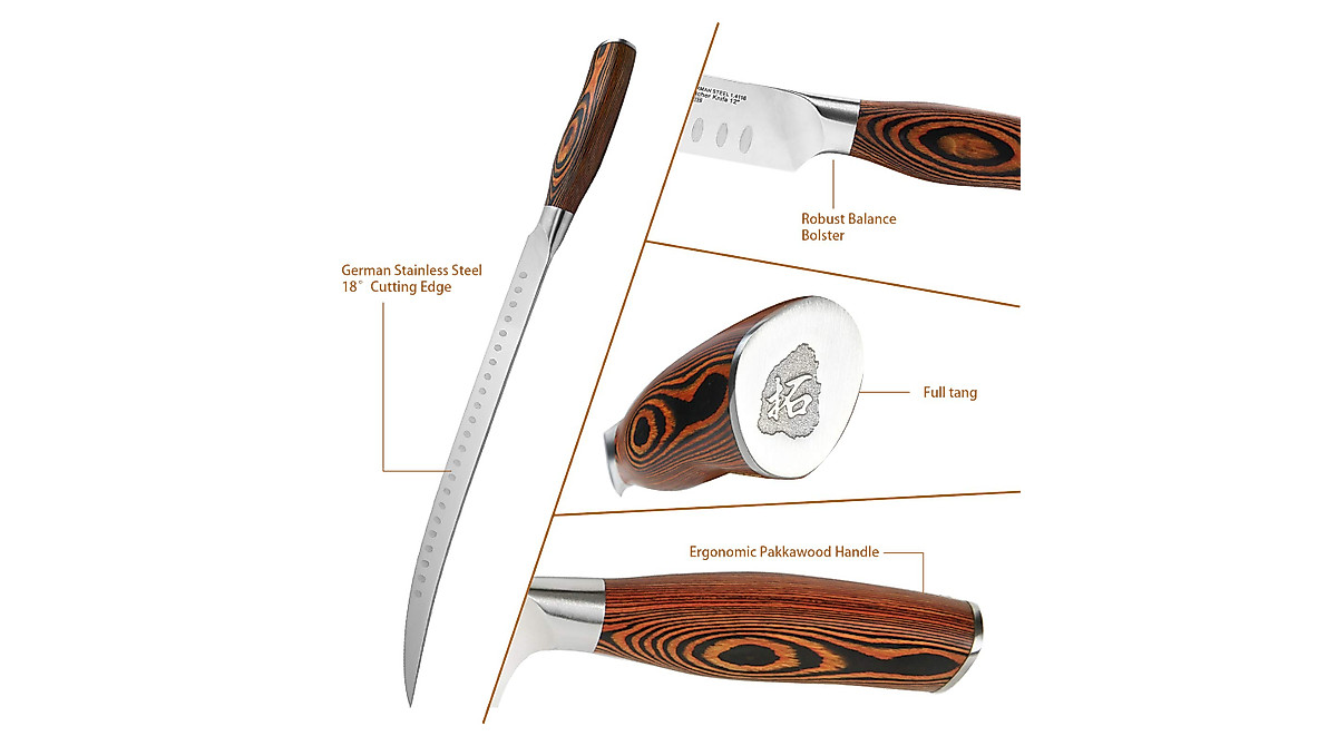 TUO 12-Inch Butcher Knife - Precision & Comfort