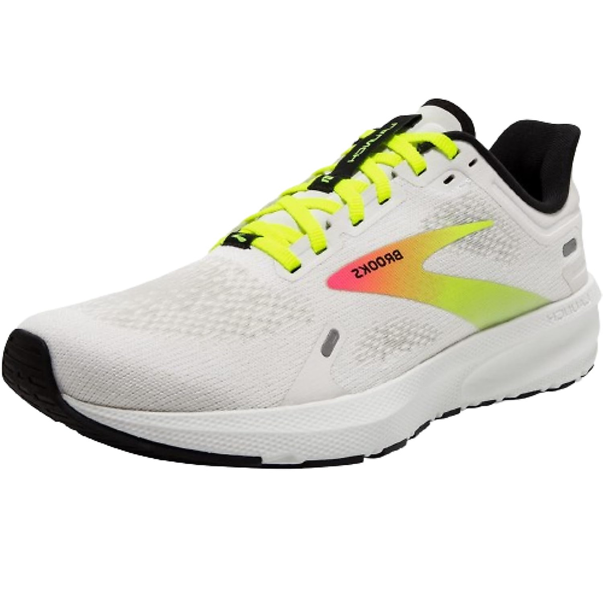 Brooks Women’s Launch 9 Neutral Running Shoe - White/Pink/Nightlife - 9