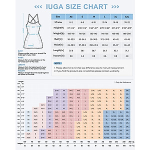 IUGA Tennis Dress for Women Athletic Dress with Built-in Shorts & Bra Womens Workout Golf Exercise Dresses Black