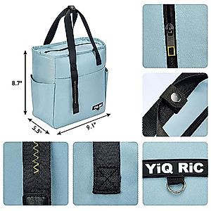 YiQ RiC Insulated Lunch Bag for Women/Men - Reusable Lunch Sack for Office Work University Picnic Beach Camping- Leakproof Cooler Tote Bag Freezable Lunch Bag for Adult （14 years old or above）