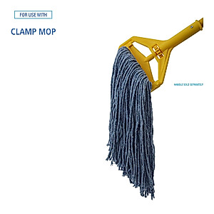 Boardwalk BWK2020B #20 Cut-End Standard Head Cotton/Synthetic Fiber Mop Head - Blue (12/Carton)