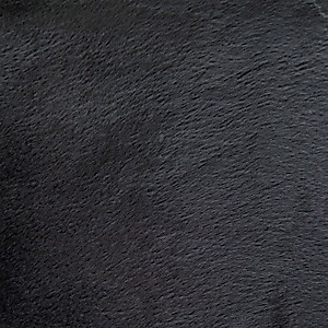 Faux Fake Fur Solid Velboa Black 60 Inch Fabric by the Yard (F.E.