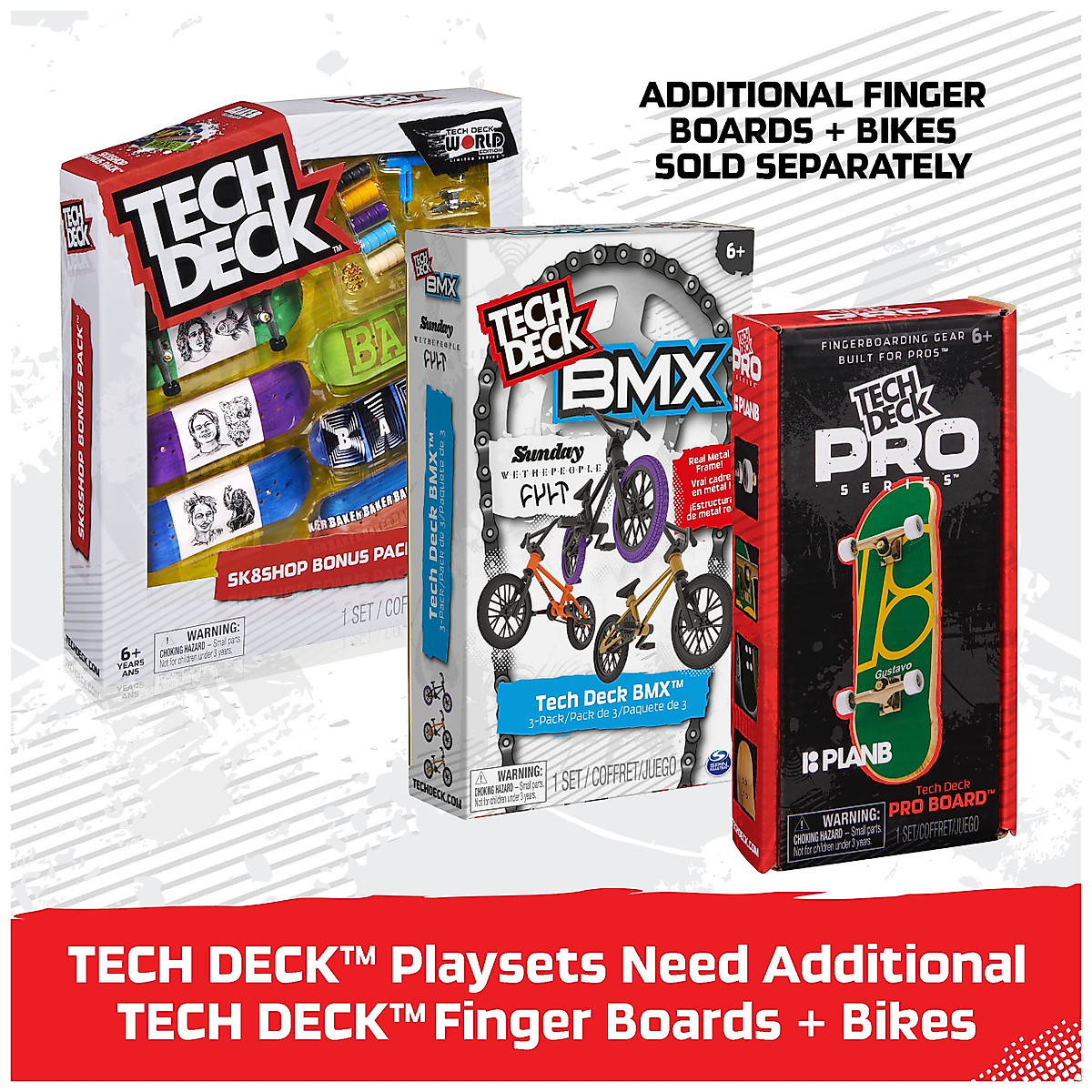 Tech Deck, Daewon Mega Bowl, X-Connect Park Creator, Customizable and Buildable Ramp Set with Exclusive Fingerboard, Kids Toy for Ages 6 and up
