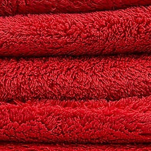 Chemical Guys Happy Ending Ultra Plush Edgeless Microfiber Towel, Red (16" x 16")