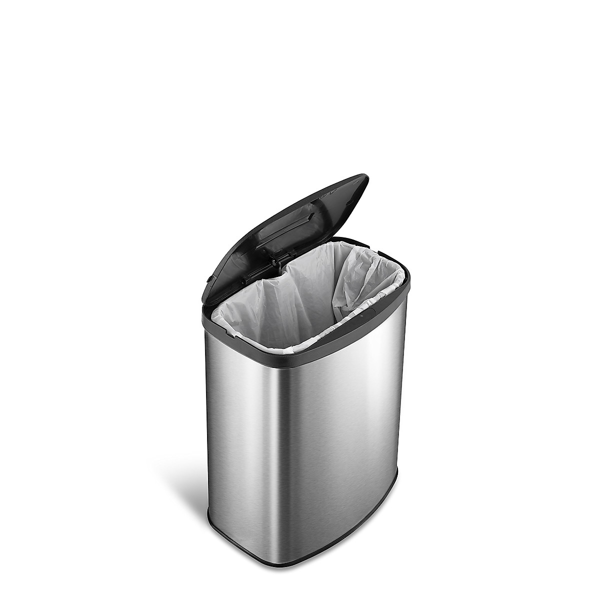 Nine Stars DZT-8-1c Infrared Touchless Stainless Steel Trashcan