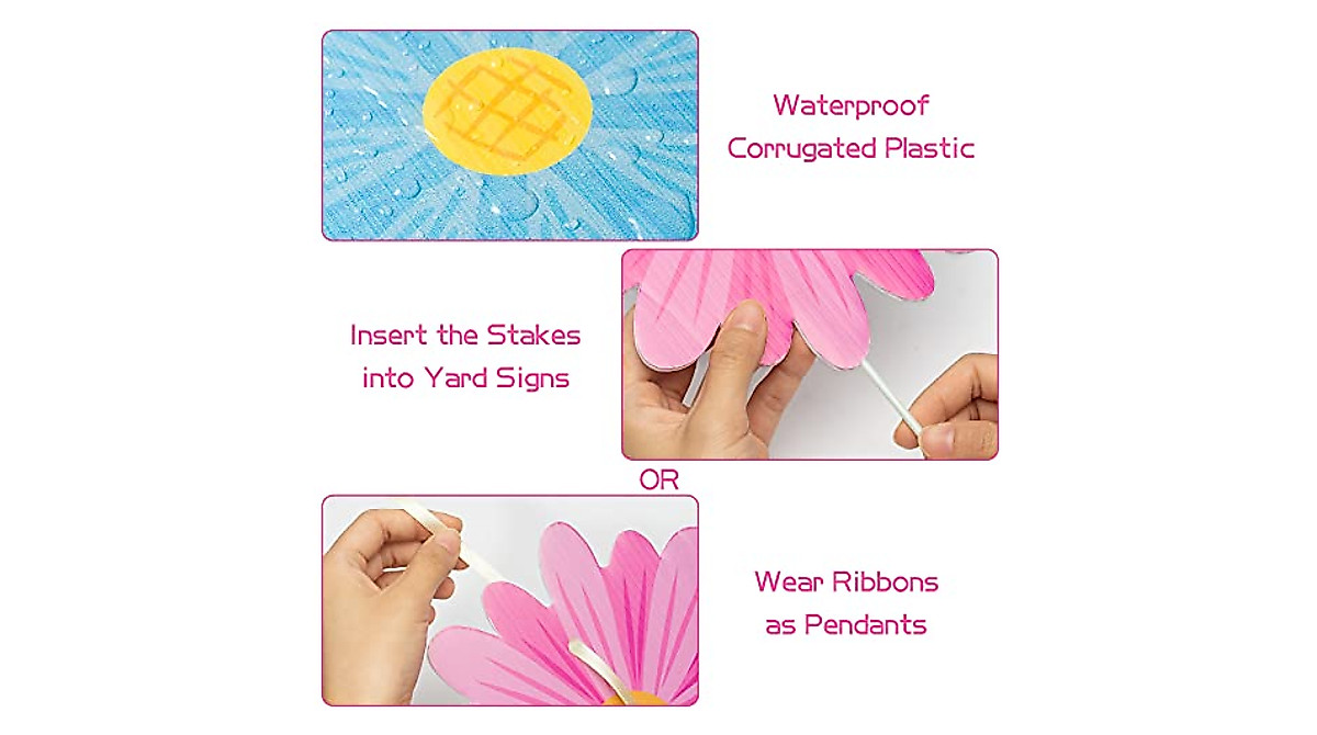 Vibrant Sunflower & Daisy Yard Signs | Summer & Fall Decor