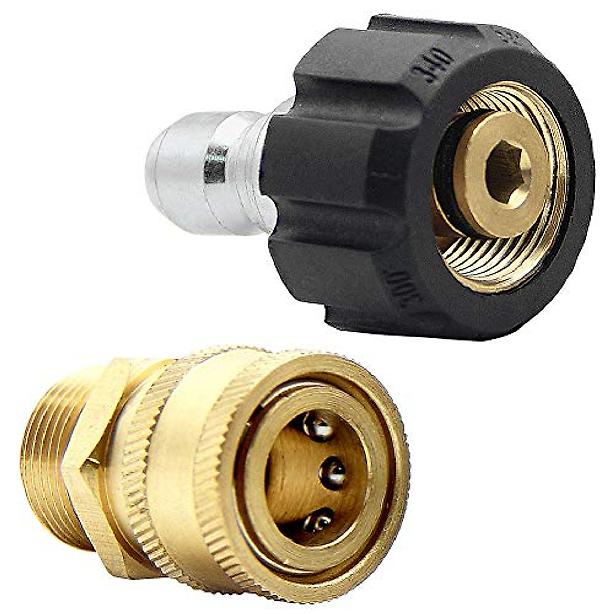 Twinkle Star Pressure Washer Adapter Set Quick Connect Kit, M22 15mm, TWIS292