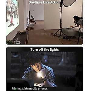 n/a T2 Max Projector 1080p Mini Led Portable WiFi Full Projector 4k 1920 * 1080p Keystone Correction for Home (Color : D)