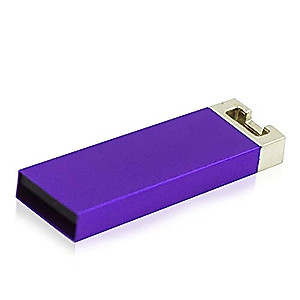 Flash Memory Stick 256MB Clip to Keychain Pen Drive Thumb Drive USB Flash Drive for Laptop Data Storage Purple
