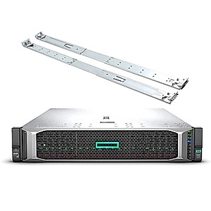 HP ProLiant DL385 Gen10 Business Server Bundle with 2 EPYC 7302 16 Core 3.0GHz CPU, 64GB RAM, 7.68TB Enterprise SSDs, RAID, Rail Kit, Win Server 2019