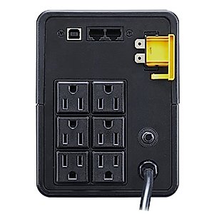 APC UPS 950VA Line Interactive UPS Battery Backup, BVK950M2 Backup Battery with AVR, 2 USB Charging Ports (Type C/Type A), Back-UPS Uninterruptible Power Supply, Black