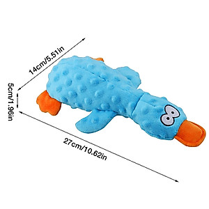 Qmisify Stuffed Duck Dog Toy,Multi-pet Pet Toy - Keep Mouth Clean Squeak Pet Toy Yellow Duck Interactive Play for Small Medium Dogs Breeds