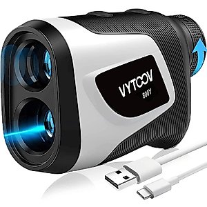 Golf Range Finder 800Yards Golf Rangefinder with Slope Continuous Scan Golf Yardage Rangefinder with Flagpole Locking Vibration Legal Laser Distance Rangefinders for Competition Hunter & Golfer Gift