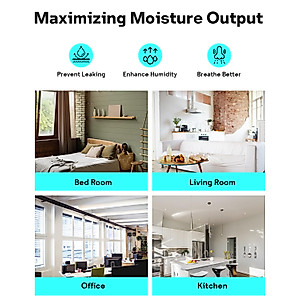 Leemone 2-Pack Bedside Humidifier Filter Replacement Compatible with Canopy Bedside & Nursery Humidifiers, Made with Wood Pulp & Paper Filter, Humidifier Wicking Filter Lasts Up to 6 Weeks