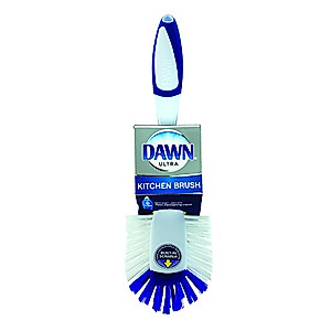 Dawn Radial Head Kitchen Brush, Blue & White