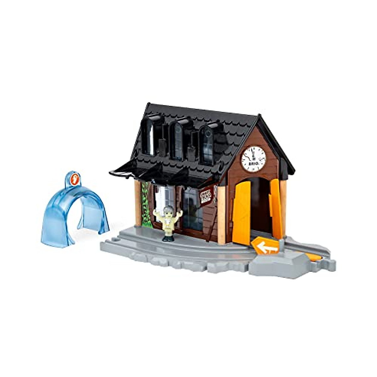 Brio World – 36007 Smart Tech Sound Spooky Train Station | Train Set Accessory Toy for Kids Age 3 Years and Up