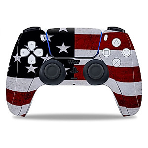 InnaGeek - Protective Skin Sticker Vinyl for PS5 Controller Flag USA