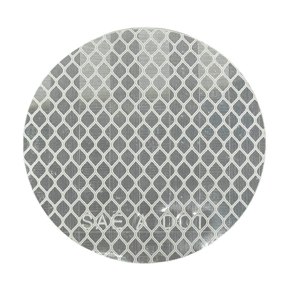 [ALL STAR TRUCK PARTS] 3" Inch Round DOT-SAE Amber/Red High Visibility Reflective Stick-On Prism Reflector Strong Weatherproof Trailer Camper RV Flatbed Fender Property Boat Marine (White, Qty 4)