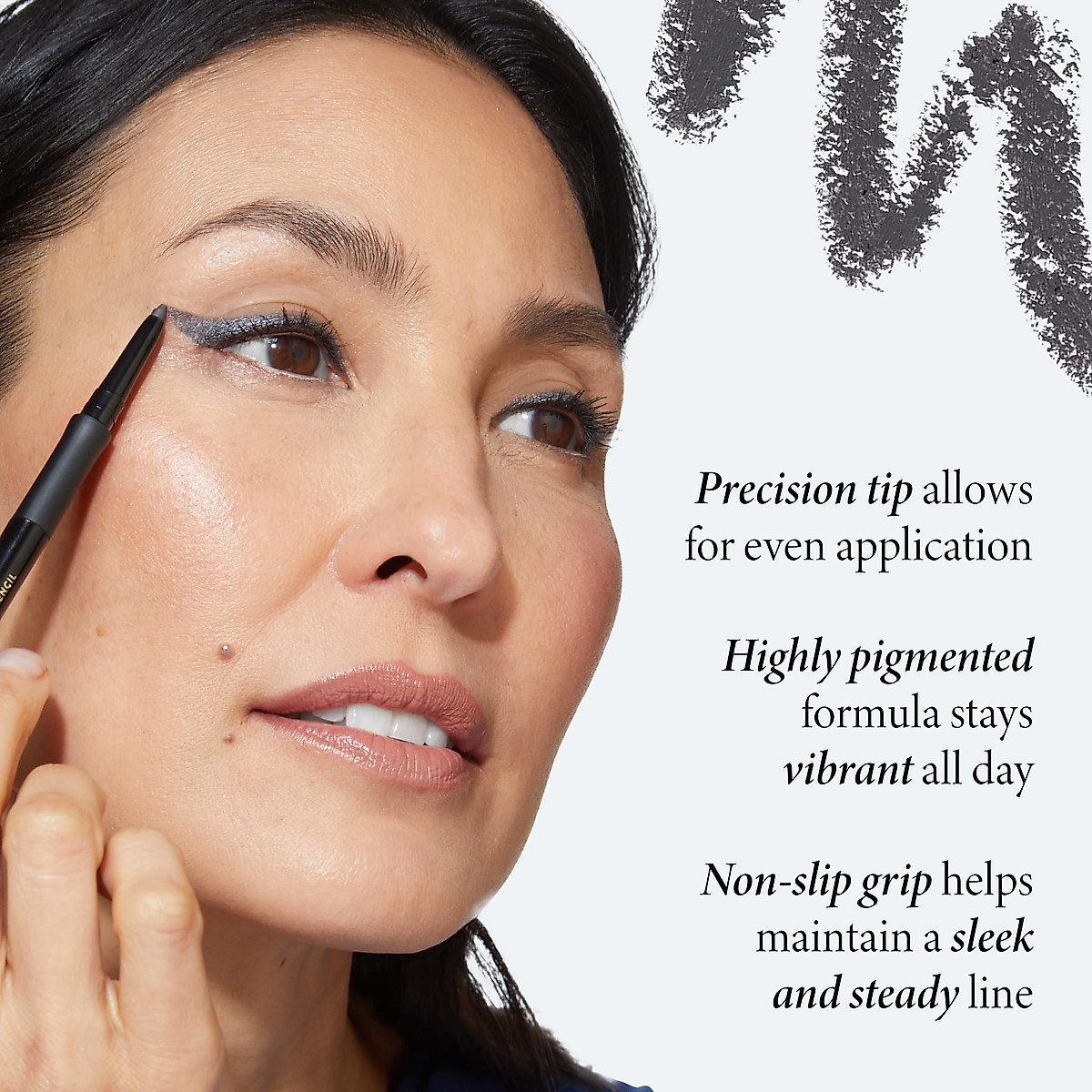 LAURA GELLER NEW YORK INKcredible Gel Eyeliner - After Midnight - Waterproof Smudge-proof Eyeliner Pencil - Built in Sharpener