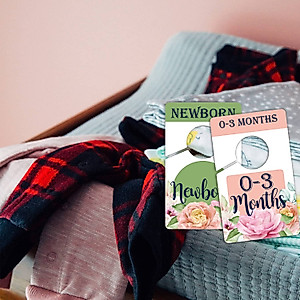 Hanger Dividers-Baby Closet Size Dividers - Baby Closet Dividers, Baby Clothing Size Age Dividers -Baby Closet Organizer For Nursery Organization, Newborn Essentials, Nursery Closet Dividers.