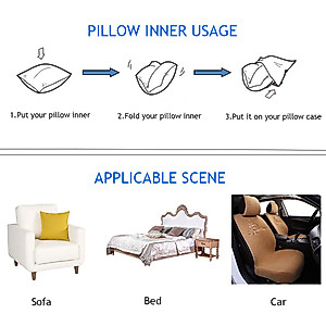 Fukeen Inspirational Quotes Throw Pillow Cases with Flower Bloom Leaves Decorative Cotton Linen Square Cushion Covers Home Garden Decor 18x18 Inch, Life is Better When You 're Iaughing