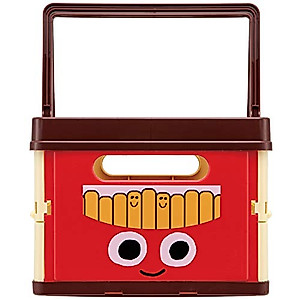 Skater BWOT13 Storage Box, Foldable, Storage Case, Basket, Burger Conx, Mix, 7.1 x 9.8 x 7.7 inches (38 x 25 x 19.5 cm)