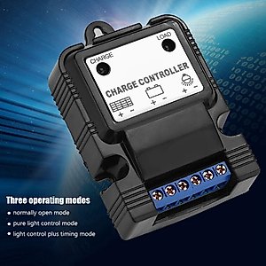 PWM Solar Charge Controller, Portable 6V/12V 3A Solar Panel Charger Controller Regulator with LED Indicator 3 Operating Modes
