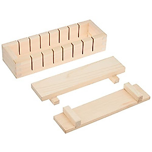 Endoshoji BSS23 Commercial Pressed Sushi, Yatsukiri (White Wood), Cypress, Made in Japan